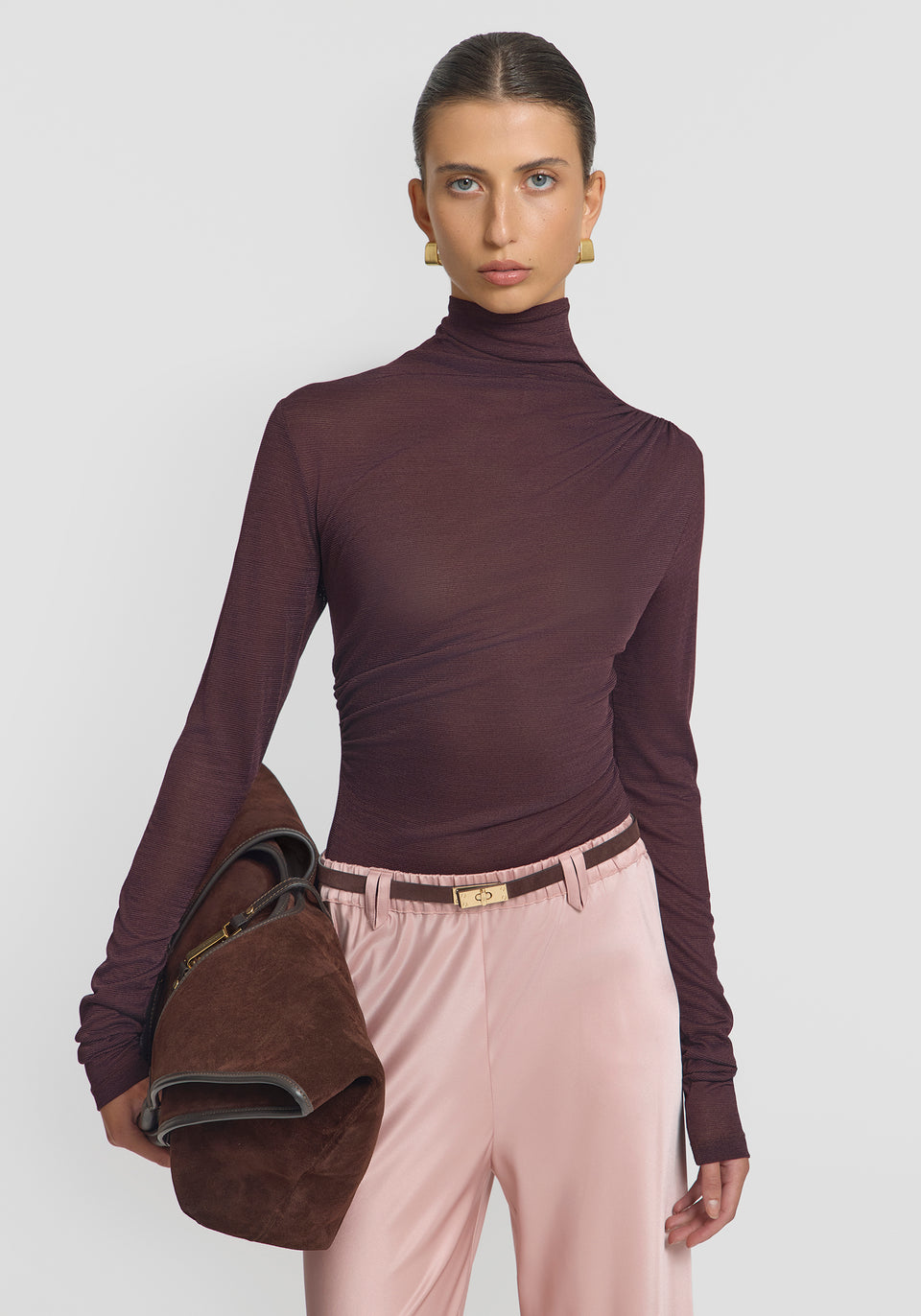 Moonlight Skivvy IN BROWN | TOPS | VIKTORIA & WOODS